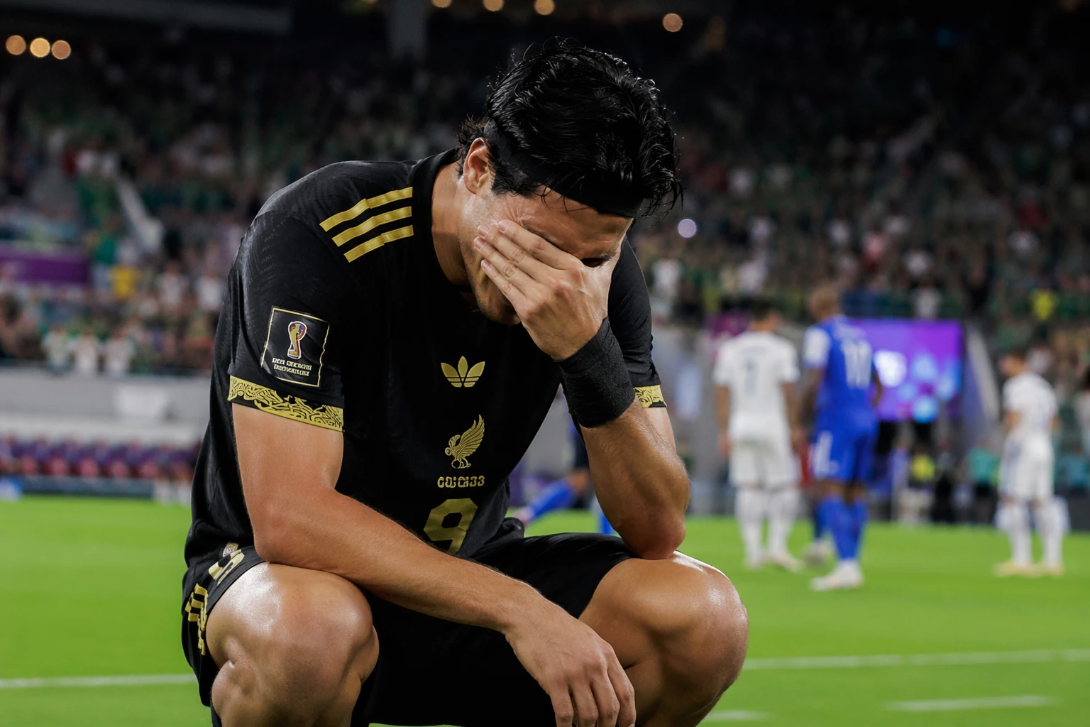 Raúl Jiménez breaks down after scoring in Mexico's World Cup opener ...